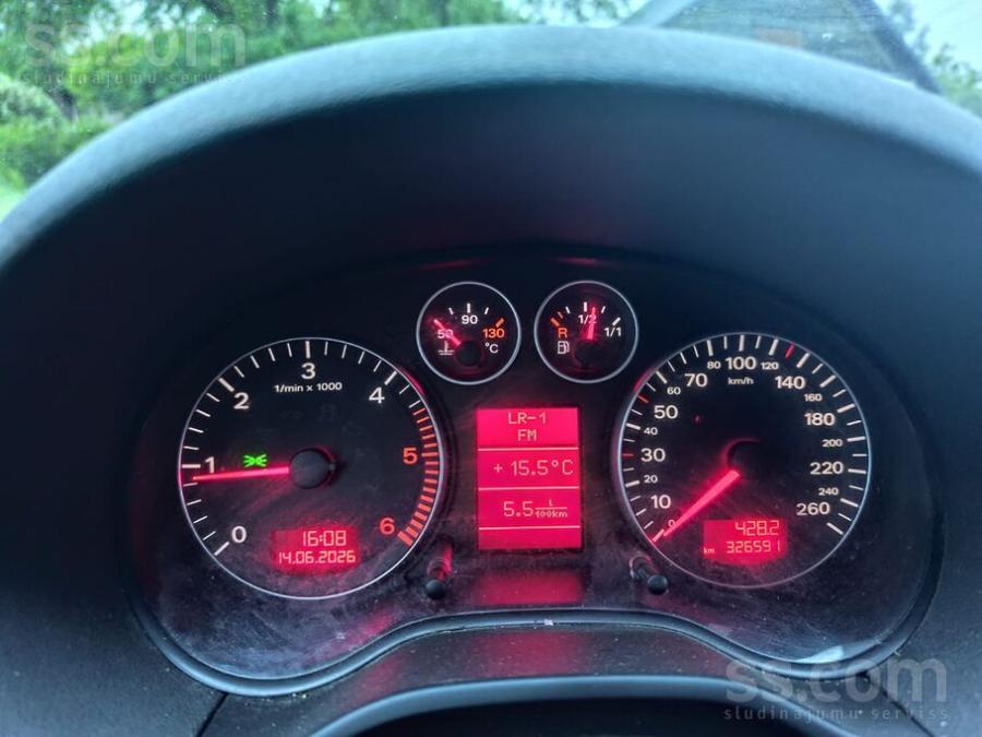 Grey Audi A3 2004 in Madona, with an engine capacity of 2.00 L and mileage of 327 thousand km for 2000 €, photo 8 on AUTOMOTO.COM.LV