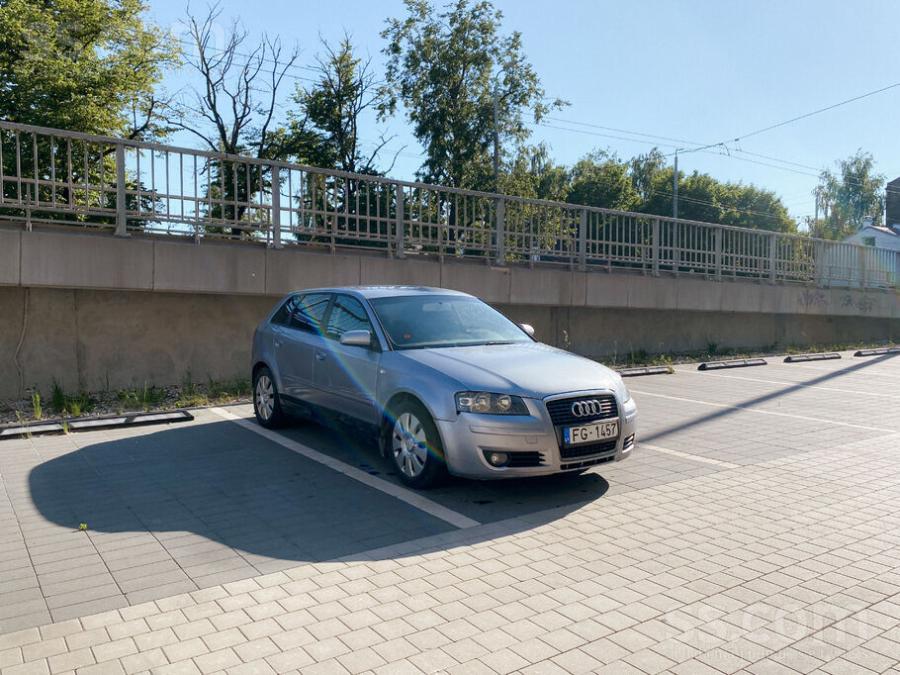 Grey Audi A3 2004 in Riga, with an engine capacity of 1.60 L and mileage of 300 thousand km for 1850 €, photo 1 on AUTOMOTO.COM.LV