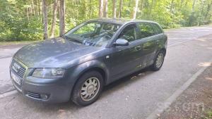 Grey Audi A3 2004 in Jurmala, with an engine capacity of 1.90 L and mileage of 337 thousand km for 1600 €, photo  on AUTOMOTO.COM.LV
