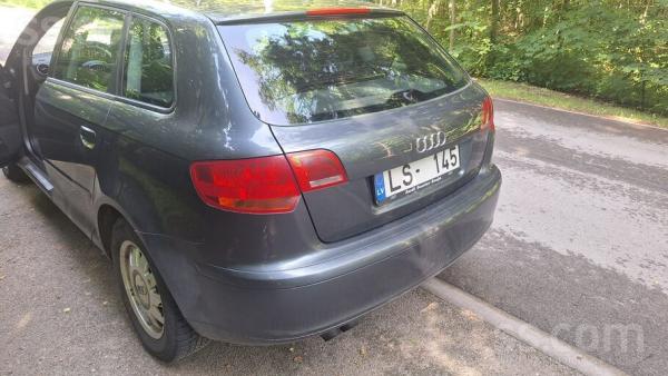 Grey Audi A3 2004 in Jurmala, with an engine capacity of 1.90 L and mileage of 337 thousand km for 1600 €, photo 3 on AUTOMOTO.COM.LV