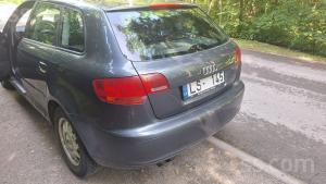Grey Audi A3 2004 in Jurmala, with an engine capacity of 1.90 L and mileage of 337 thousand km for 1600 €, photo 4 on AUTOMOTO.COM.LV