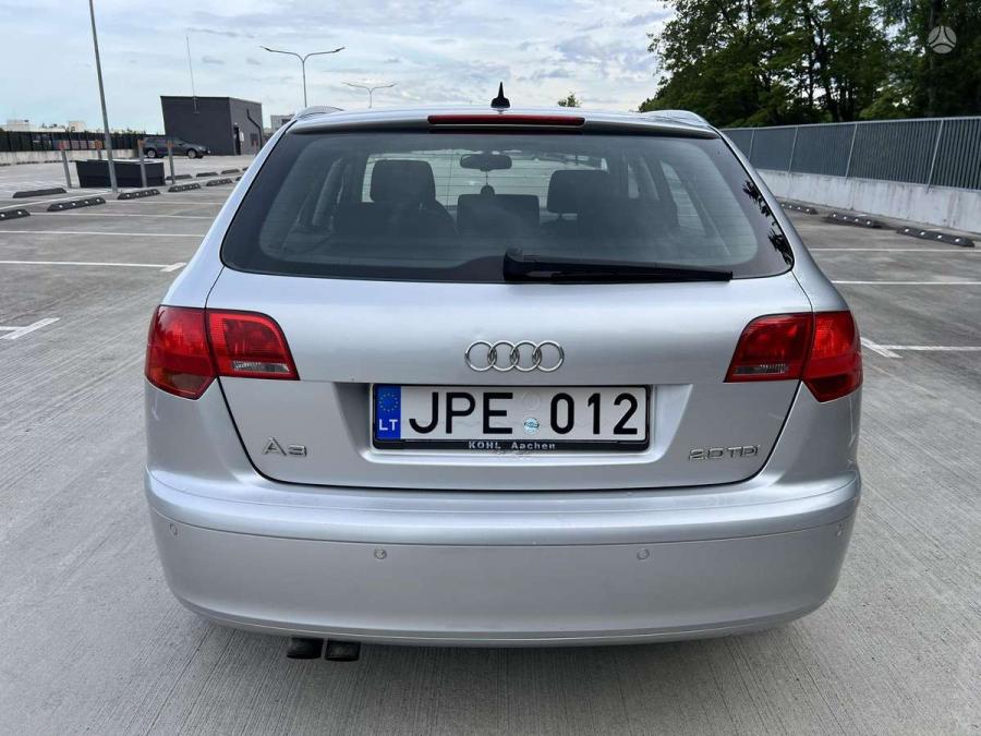 Grey Audi A3 2004 in Vilnius, with an engine capacity of 1.97 L and mileage of 395 thousand km for 2700 €, photo 13 on AUTOMOTO.COM.LV