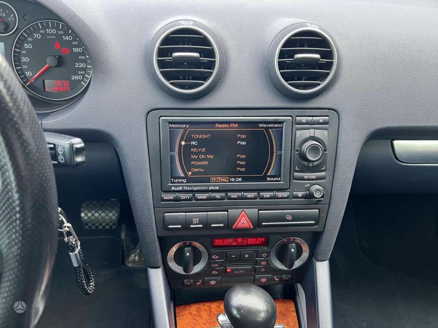 Grey Audi A3 2004 in Vilnius, with an engine capacity of 1.97 L and mileage of 395 thousand km for 2700 €, photo 23 on AUTOMOTO.COM.LV