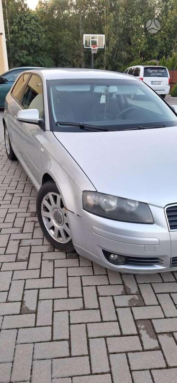 Grey Audi A3 2004 in Vilnius, with an engine capacity of 1.97 L and mileage of 315 thousand km for 990 €, photo 3 on AUTOMOTO.COM.LV