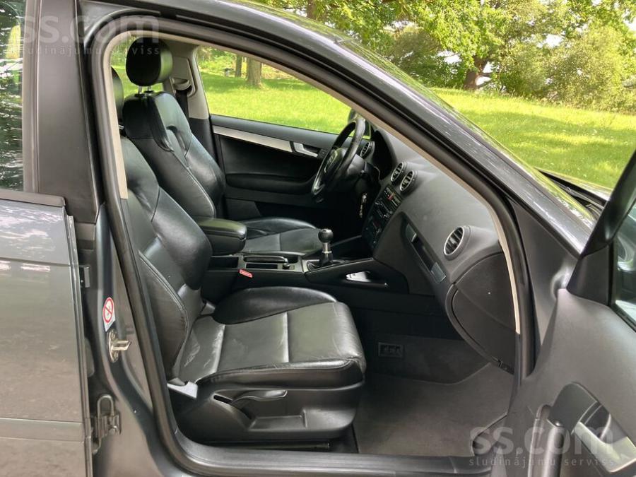 Grey Audi A3 2004 in Jelgava, with an engine capacity of 1.90 L and mileage of 337 thousand km for 2250 €, photo 10 on AUTOMOTO.COM.LV