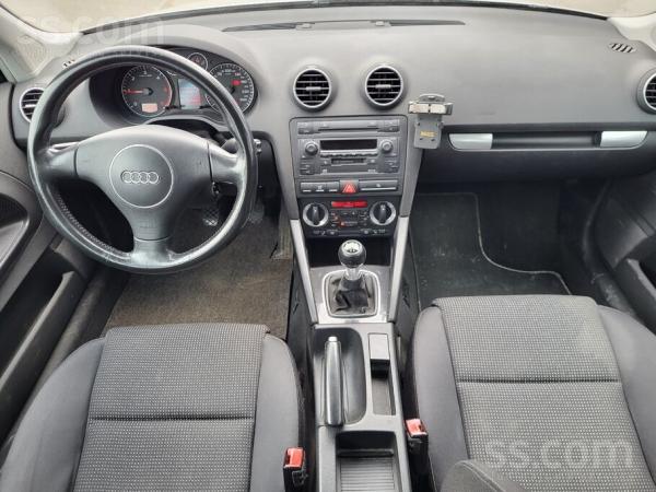 Grey Audi A3 2004 in Riga, with an engine capacity of 1.90 L and mileage of 298 thousand km for 1600 €, photo 7 on AUTOMOTO.COM.LV