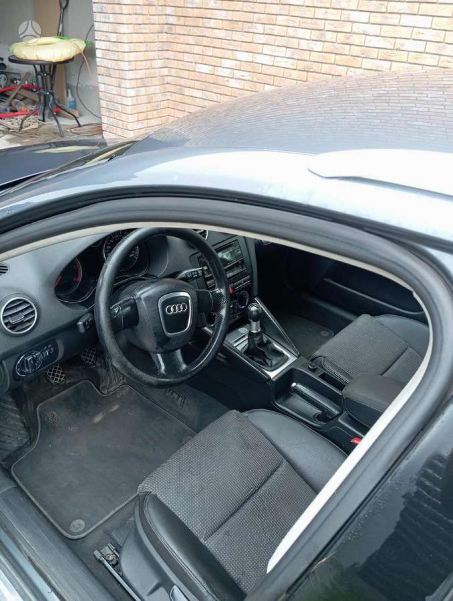 Grey Audi A3 2004 in Klaipeda, with an engine capacity of 1.97 L and mileage of 370 thousand km for 1950 €, photo 16 on AUTOMOTO.COM.LV