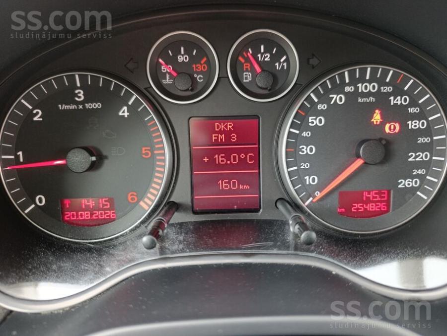 Pelēks Audi A3 2004 Rēzekne, ar dzinēja tilpumu 2.00 L un nobraukumu 255 tūkst. km par 3450 €, foto 13 vietnē AUTOMOTO.COM.LV