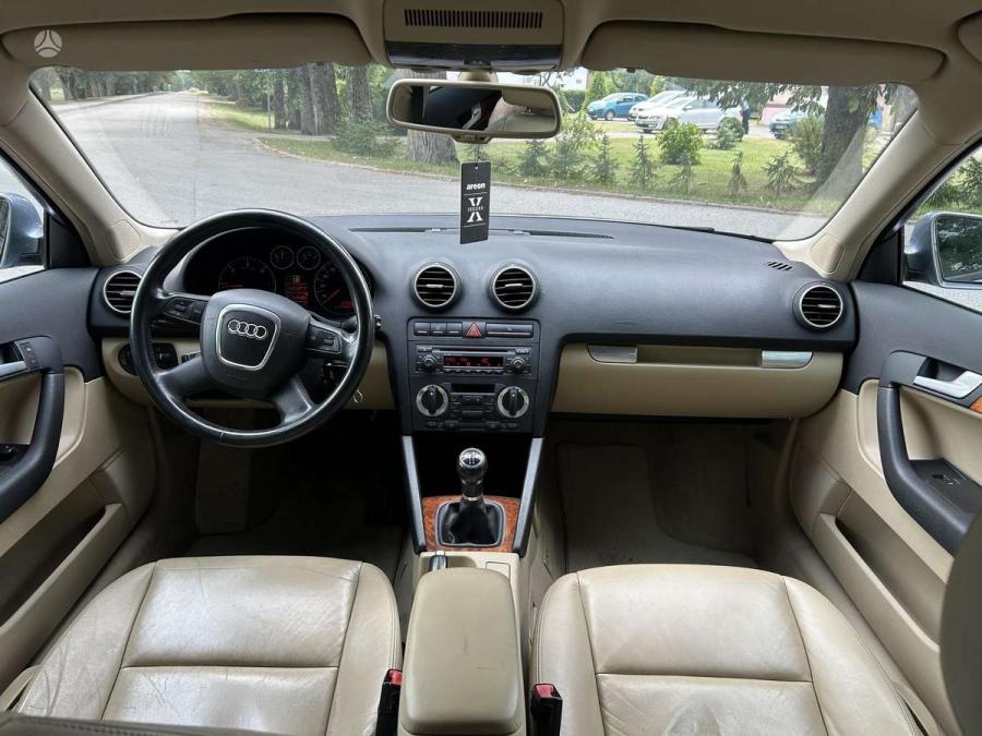 Grey Audi A3 2004 in Vilkaviskis, with an engine capacity of 1.90 L and mileage of 211 thousand km for 2850 €, photo 10 on AUTOMOTO.COM.LV