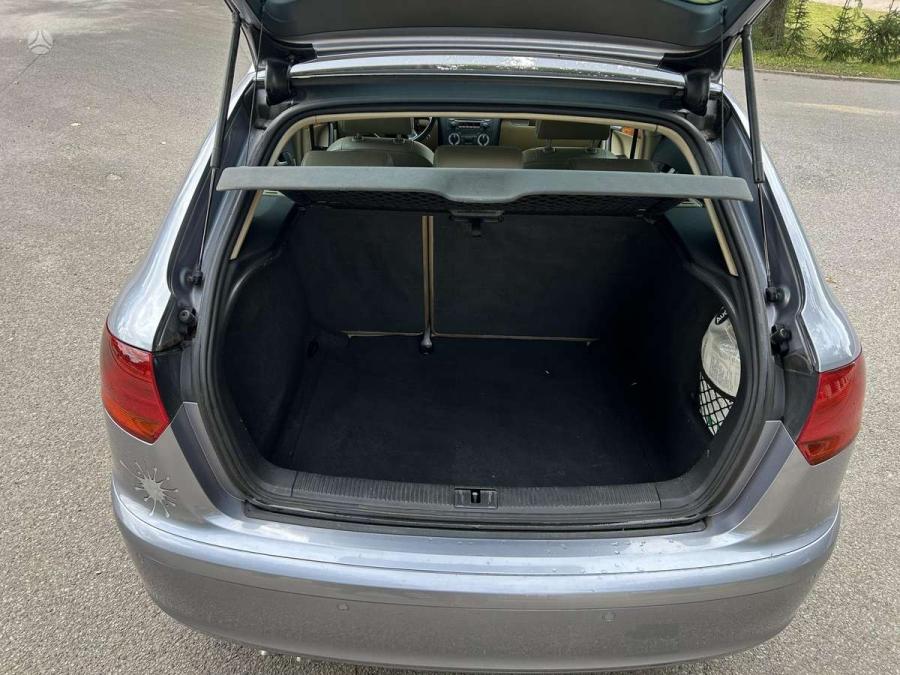 Grey Audi A3 2004 in Vilkaviskis, with an engine capacity of 1.90 L and mileage of 211 thousand km for 2850 €, photo 11 on AUTOMOTO.COM.LV