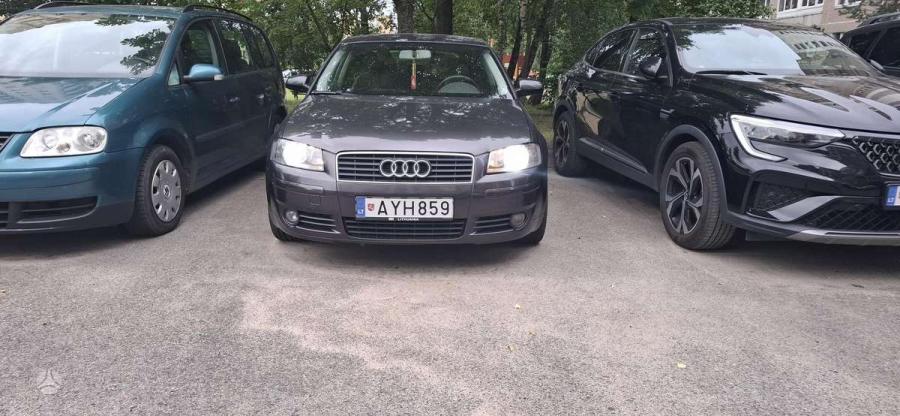 Grey Audi A3 2004 in Vilnius, with an engine capacity of 1.97 L and mileage of 296 thousand km for 1400 €, photo 3 on AUTOMOTO.COM.LV
