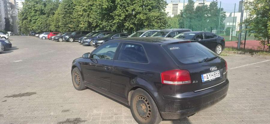 Grey Audi A3 2004 in Vilnius, with an engine capacity of 1.97 L and mileage of 296 thousand km for 1400 €, photo 8 on AUTOMOTO.COM.LV