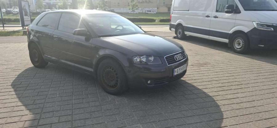 Grey Audi A3 2004 in Vilnius, with an engine capacity of 1.97 L and mileage of 296 thousand km for 1400 €, photo 11 on AUTOMOTO.COM.LV