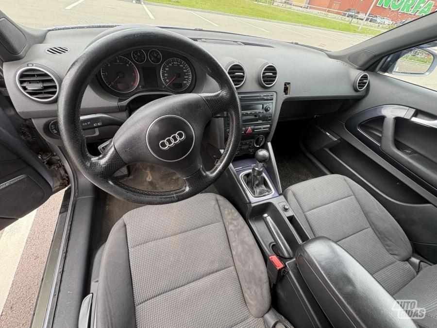 Pelēks Audi A3 2004 Gargždai, ar dzinēja tilpumu 2.00 L un nobraukumu 451 tūkst. km par 850 €, foto 12 vietnē AUTOMOTO.COM.LV