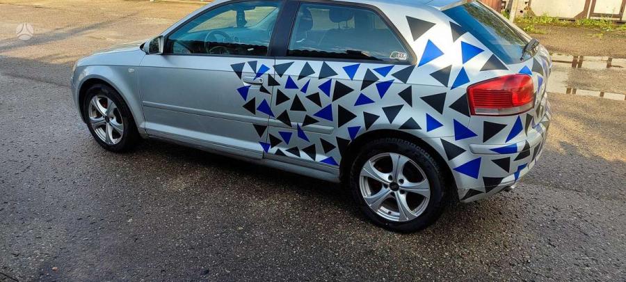 Pelēks Audi A3 2004 Panevēža, ar dzinēja tilpumu 1.97 L un nobraukumu 330 tūkst. km par 1150 €, foto 8 vietnē AUTOMOTO.COM.LV