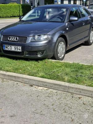 Grey Audi A3 2004 in Raseiniai, with an engine capacity of 1.60 L and mileage of 240 thousand km for 1100 €, photo  on AUTOMOTO.COM.LV