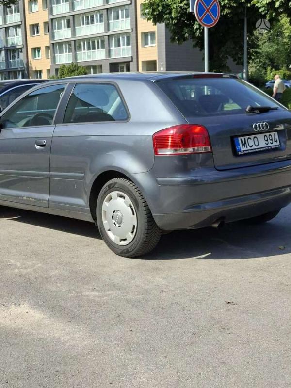 Grey Audi A3 2004 in Raseiniai, with an engine capacity of 1.60 L and mileage of 240 thousand km for 1100 €, photo 3 on AUTOMOTO.COM.LV