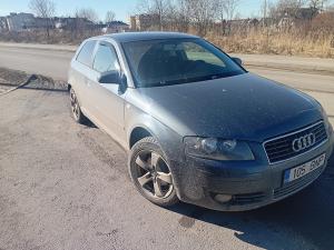 Grey Audi A3 2004 in Polva, with an engine capacity of 1.60 L and mileage of 304 thousand km for 1600 €, photo  on AUTOMOTO.COM.LV