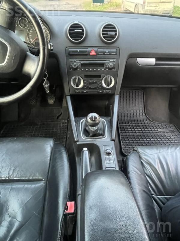 Grey Audi A3 2004 in Valmiera, with an engine capacity of 2.00 L and mileage of 366 thousand km for 2000 €, photo 7 on AUTOMOTO.COM.LV