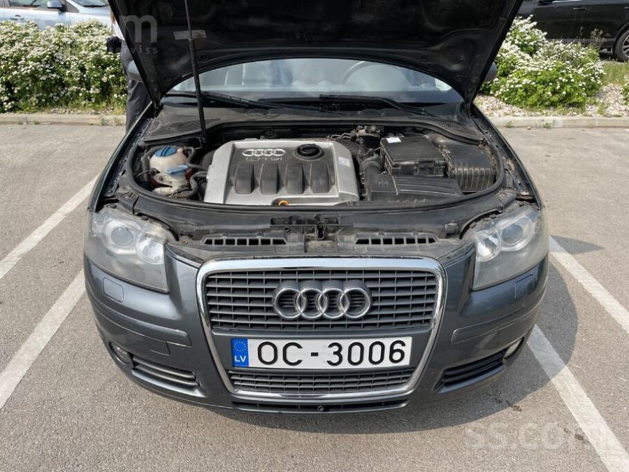Pelēks Audi A3 2005 Rīga, ar dzinēja tilpumu 1.90 L un nobraukumu 327 tūkst. km par 3250 €, foto 20 vietnē AUTOMOTO.COM.LV
