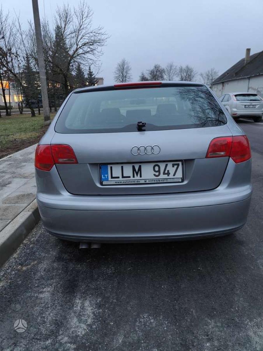 Grey Audi A3 2005 in Panevezys, with an engine capacity of 1.97 L and mileage of 308 thousand km for 2100 €, photo 2 on AUTOMOTO.COM.LV