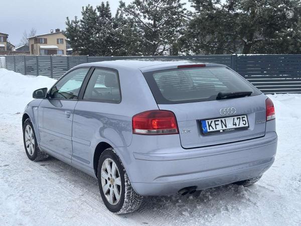 Grey Audi A3 2005 in Vilnius, with an engine capacity of 1.97 L and mileage of 370 thousand km for 1900 €, photo 3 on AUTOMOTO.COM.LV