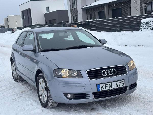 Grey Audi A3 2005 in Vilnius, with an engine capacity of 1.97 L and mileage of 370 thousand km for 1900 €, photo 7 on AUTOMOTO.COM.LV