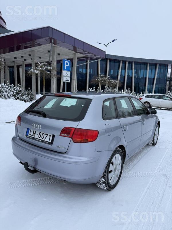 Grey Audi A3 2005 in Tukums, with an engine capacity of 1.90 L and mileage of 269 thousand km for 3750 €, photo 5 on AUTOMOTO.COM.LV