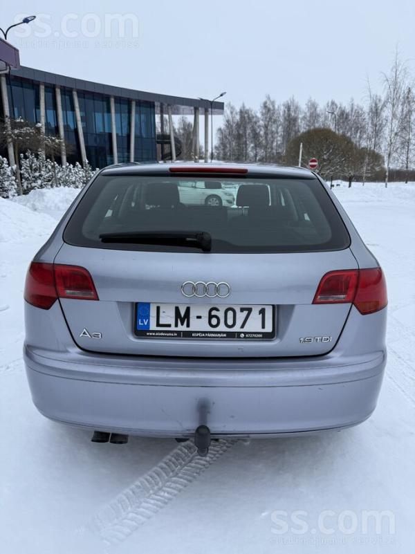 Grey Audi A3 2005 in Tukums, with an engine capacity of 1.90 L and mileage of 269 thousand km for 3750 €, photo 6 on AUTOMOTO.COM.LV
