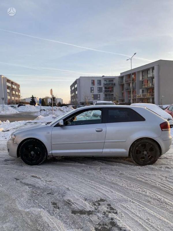 Grey Audi A3 2005 in Klaipeda, with an engine capacity of 1.90 L and mileage of 316 thousand km for 1500 €, photo 6 on AUTOMOTO.COM.LV