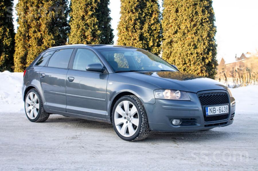 Grey Audi A3 2005 in Jelgava, with an engine capacity of 2.00 L and mileage of 365 thousand km for 3400 €, photo 1 on AUTOMOTO.COM.LV