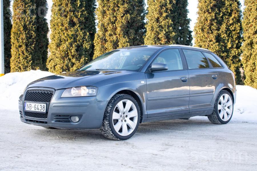Grey Audi A3 2005 in Jelgava, with an engine capacity of 2.00 L and mileage of 365 thousand km for 3400 €, photo 3 on AUTOMOTO.COM.LV