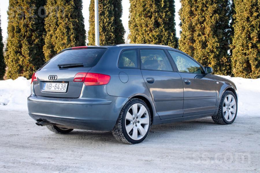 Grey Audi A3 2005 in Jelgava, with an engine capacity of 2.00 L and mileage of 365 thousand km for 3400 €, photo 6 on AUTOMOTO.COM.LV
