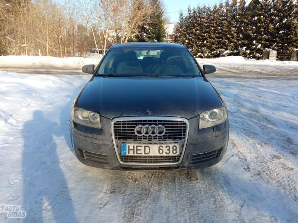 Grey Audi A3 2005 in Vilnius, with an engine capacity of 2.00 L and mileage of 343 thousand km for 2690 €, photo 2 on AUTOMOTO.COM.LV