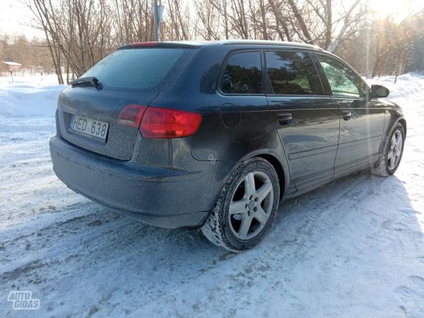 Grey Audi A3 2005 in Vilnius, with an engine capacity of 2.00 L and mileage of 343 thousand km for 2690 €, photo 6 on AUTOMOTO.COM.LV