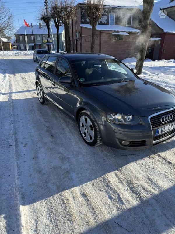 Grey Audi A3 2005 in Kazlu Ruda, with an engine capacity of 2.00 L and mileage of 298 thousand km for 3650 €, photo 6 on AUTOMOTO.COM.LV