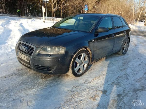 Pelēks Audi A3 2005 Viļņa, ar dzinēja tilpumu 2.00 L un nobraukumu 343 tūkst. km par 2790 €, foto 2 vietnē AUTOMOTO.COM.LV