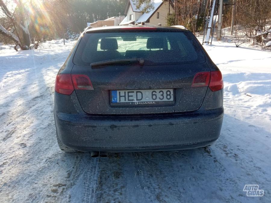 Grey Audi A3 2005 in Vilnius, with an engine capacity of 2.00 L and mileage of 343 thousand km for 2790 €, photo 6 on AUTOMOTO.COM.LV