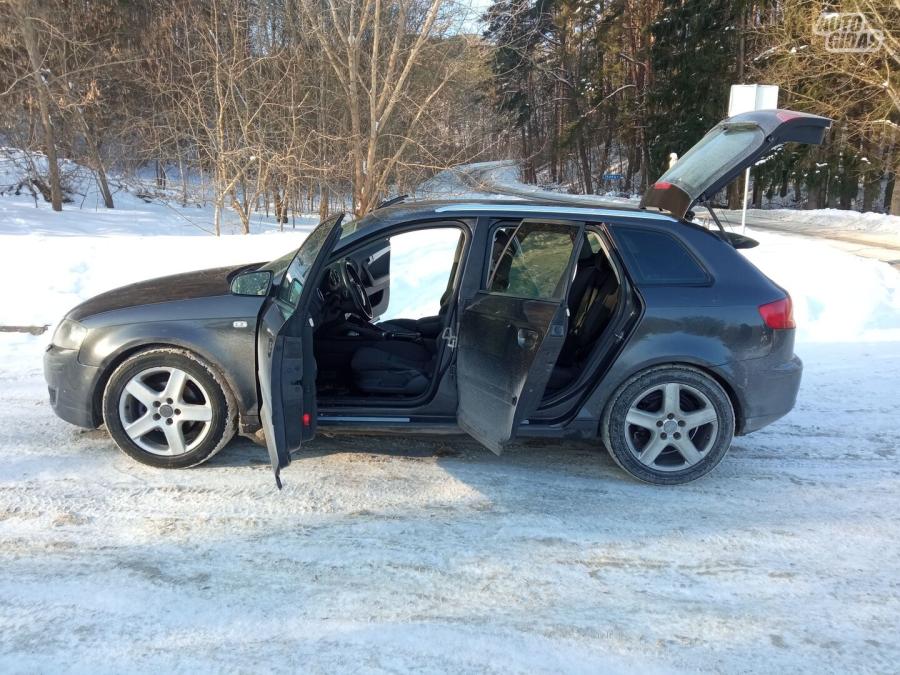 Grey Audi A3 2005 in Vilnius, with an engine capacity of 2.00 L and mileage of 343 thousand km for 2790 €, photo 14 on AUTOMOTO.COM.LV