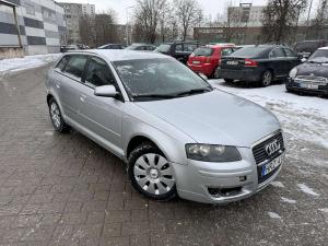 Pelēks Audi A3 2005 Viļņa, ar dzinēja tilpumu 1.97 L un nobraukumu 250 tūkst. km par 950 €, foto  vietnē AUTOMOTO.COM.LV