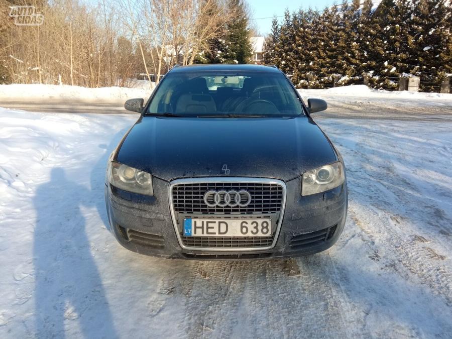 Grey Audi A3 2005 in Vilnius, with an engine capacity of 2.00 L and mileage of 343 thousand km for 2790 €, photo 2 on AUTOMOTO.COM.LV