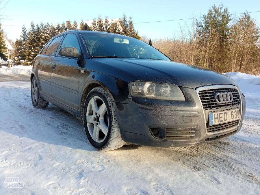 Grey Audi A3 2005 in Vilnius, with an engine capacity of 2.00 L and mileage of 343 thousand km for 2790 €, photo 8 on AUTOMOTO.COM.LV