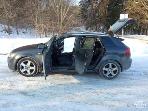 Grey Audi A3 2005 in Vilnius, with an engine capacity of 2.00 L and mileage of 343 thousand km for 2790 €, photo 13 on AUTOMOTO.COM.LV