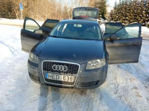 Grey Audi A3 2005 in Vilnius, with an engine capacity of 2.00 L and mileage of 343 thousand km for 2790 €, photo 14 on AUTOMOTO.COM.LV