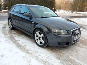 Grey Audi A3 2005 in Vilnius, with an engine capacity of 2.00 L and mileage of 343 thousand km for 2790 €, photo 3 on AUTOMOTO.COM.LV