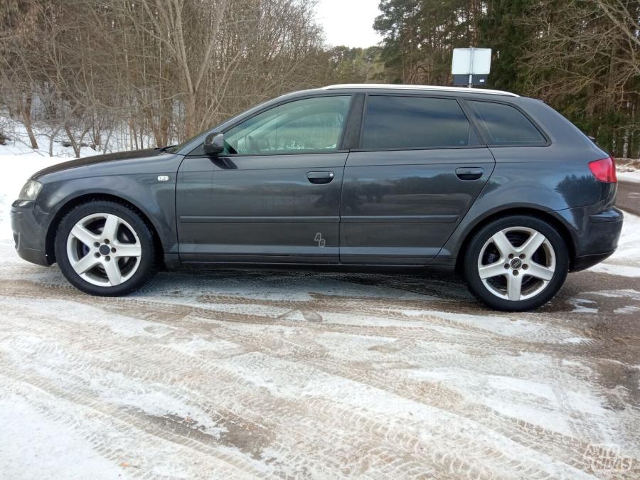 Grey Audi A3 2005 in Vilnius, with an engine capacity of 2.00 L and mileage of 343 thousand km for 2790 €, photo 8 on AUTOMOTO.COM.LV