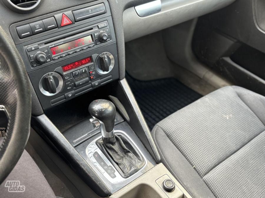 Grey Audi A3 2005 in Kaunas, with an engine capacity of 2.00 L and mileage of 300 thousand km for 1600 €, photo 15 on AUTOMOTO.COM.LV
