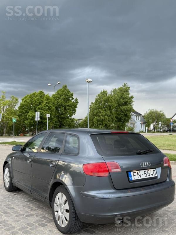 Grey Audi A3 2005 in Cesis, with an engine capacity of 1.60 L and mileage of 274 thousand km for 2300 €, photo 4 on AUTOMOTO.COM.LV
