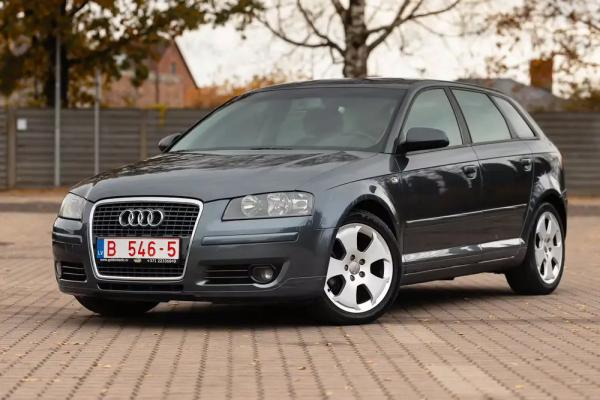 Grey Audi A3 2005 in Jelgava, with an engine capacity of 2.00 L and mileage of 220 thousand km for 4900 €, photo 1 on AUTOMOTO.COM.LV