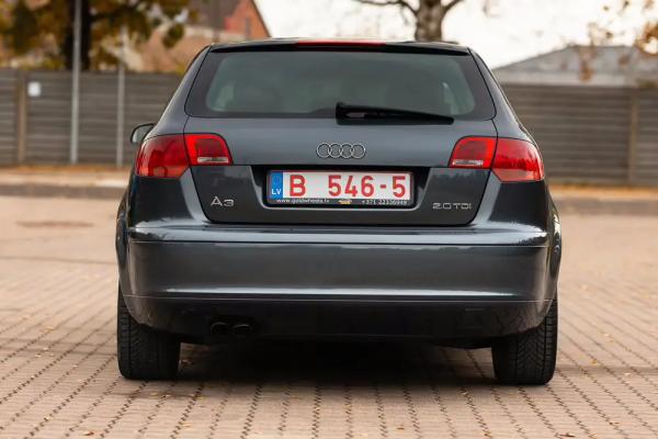 Grey Audi A3 2005 in Jelgava, with an engine capacity of 2.00 L and mileage of 220 thousand km for 4900 €, photo 6 on AUTOMOTO.COM.LV
